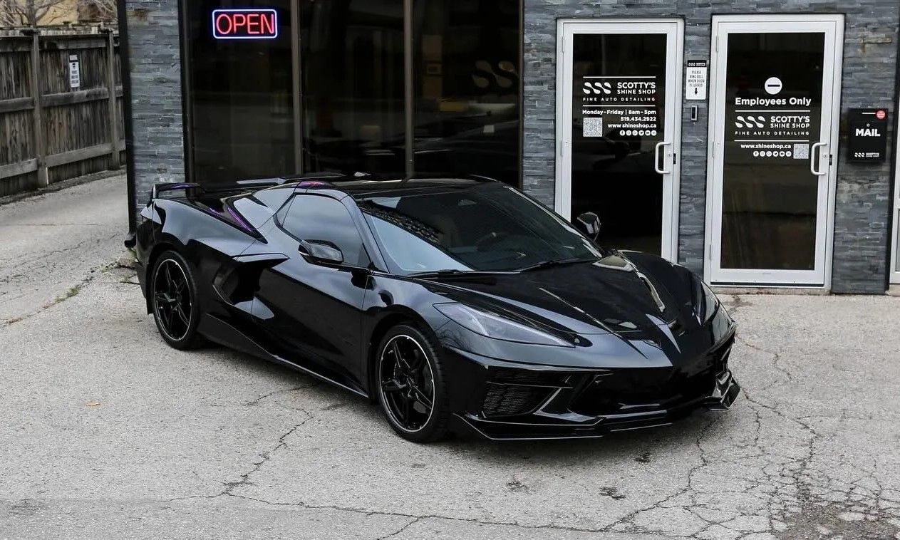Black C8 Stingray, fresh from the shop..jpg | Canadian Corvette Forums