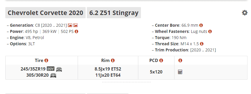C8 Wheel Size.PNG | Canadian Corvette Forums